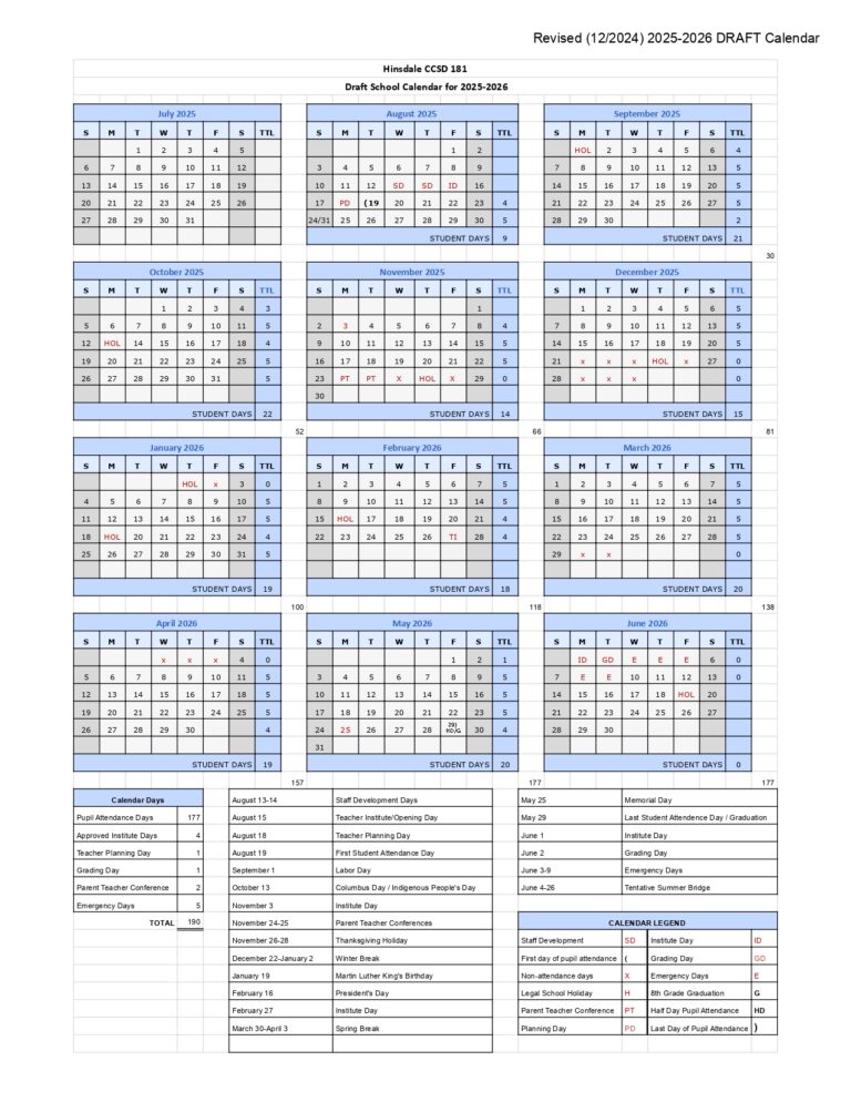 CCSD District 181 Calendar 25-26 revised - EduCounty