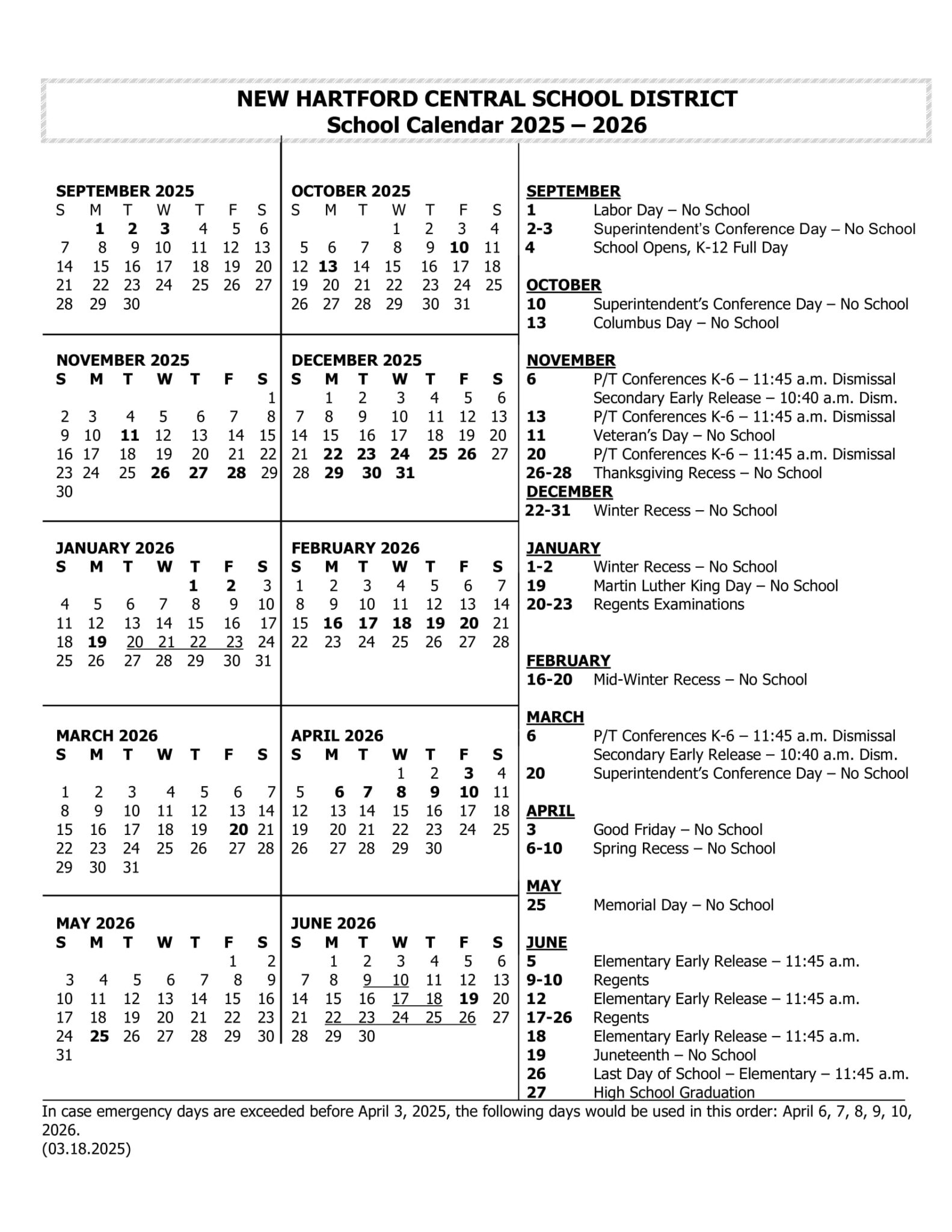 New Hartford CSD Calendar 25-26 PDF Revised - EduCounty