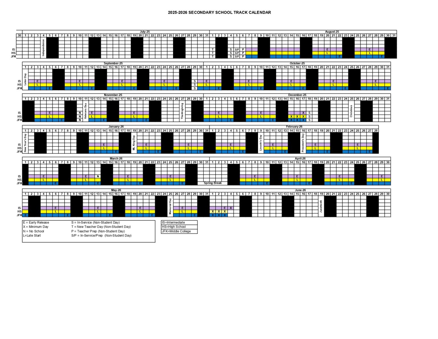 San Jacinto Unified School District Calendar 25-26 Revised [pdf ...