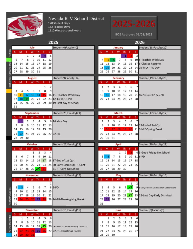 Adrian R3 School District MO Calendar 25-26 Revised [pdf] - EduCounty