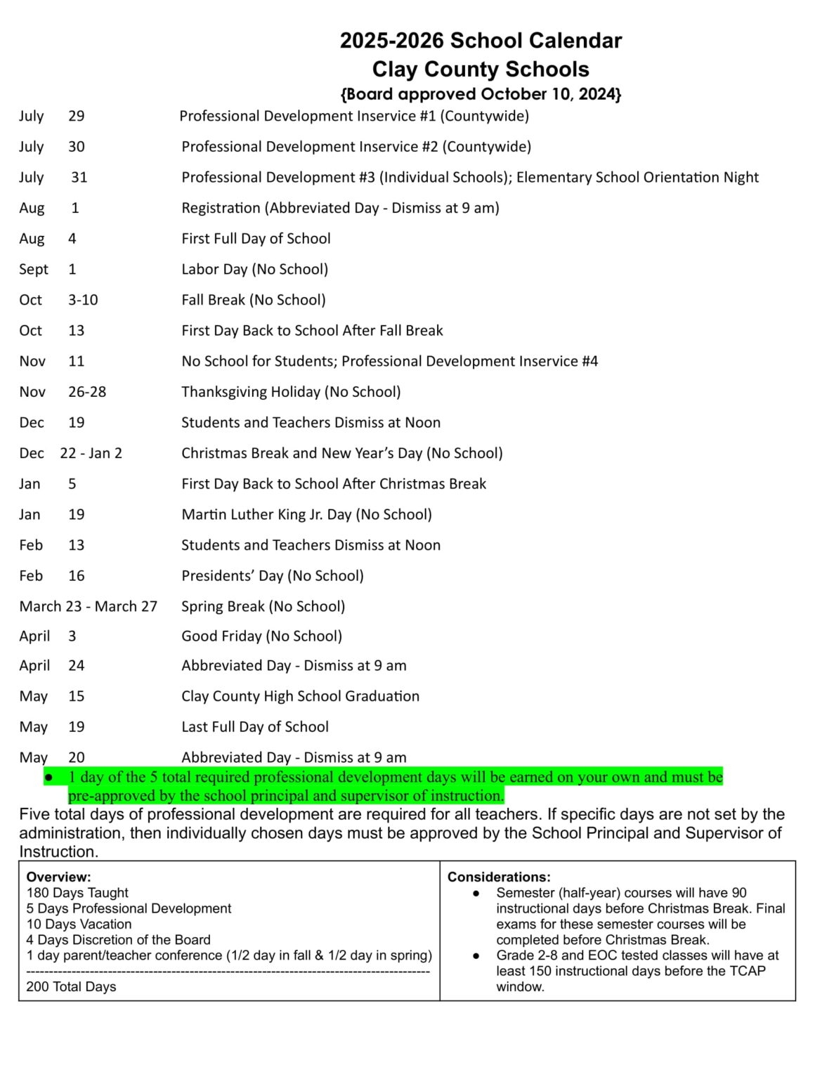 Clay County Schools TN Calendar 25-26 Revised [PDF] - EduCounty