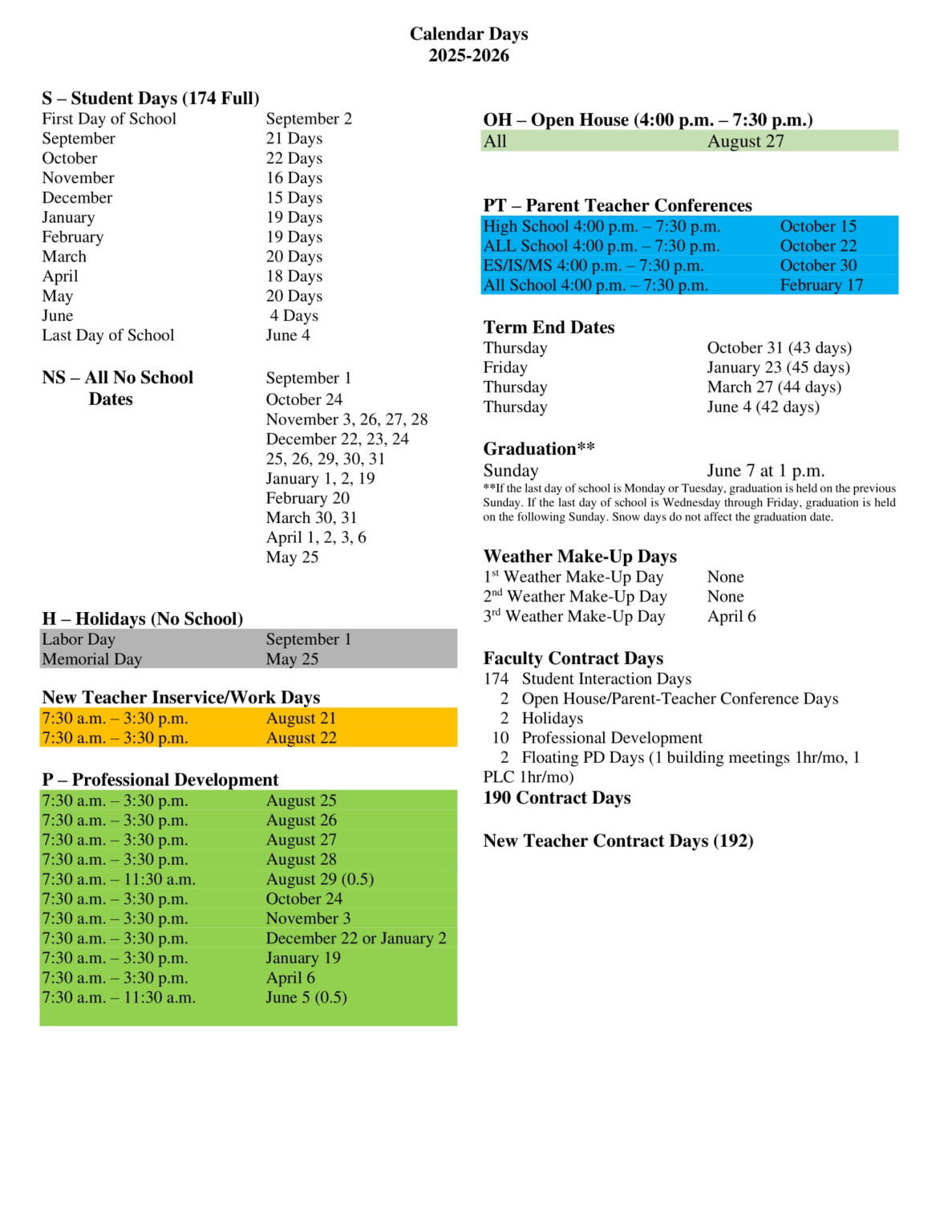 Waterloo School District Calendar wi 25-26 Revised [PDF] - EduCounty