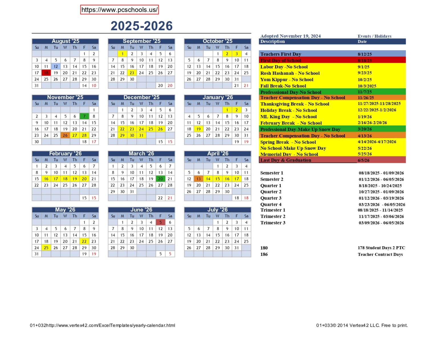 Park City School District UT Calendar 25-26 Revised [PDF] - EduCounty