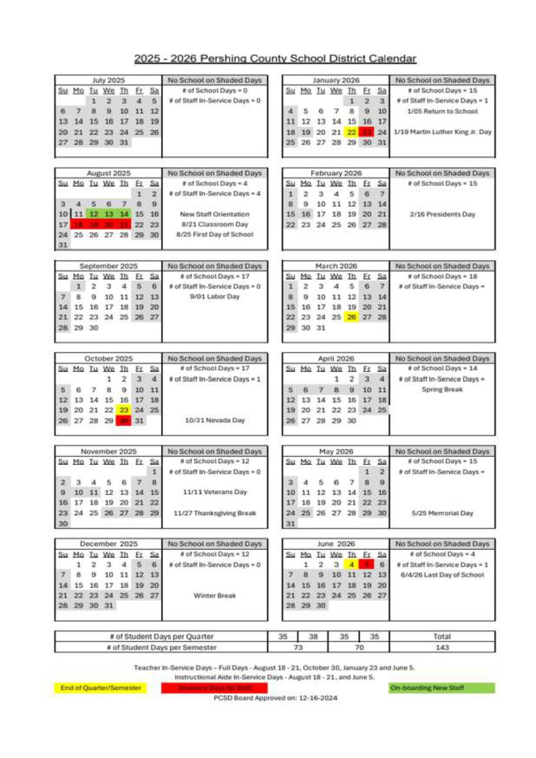 Smith County School District MS Calendar 25-26 Revised [pdf] - EduCounty