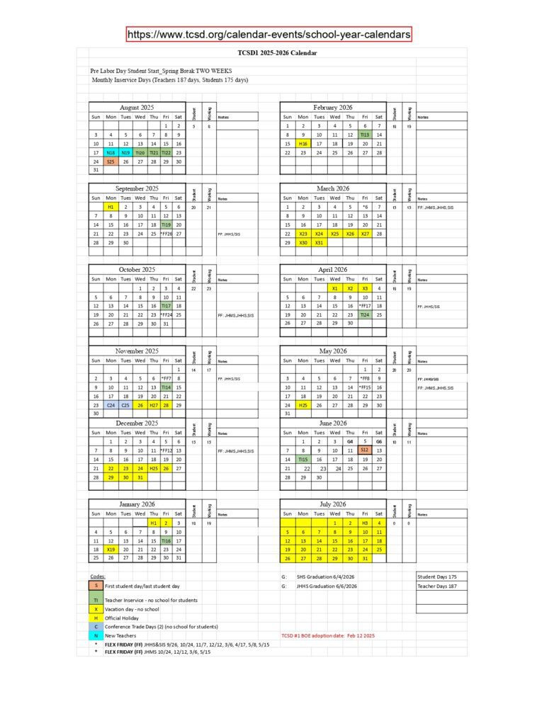 Teton County School District Calendar 25-26 Revised [pdf] - EduCounty