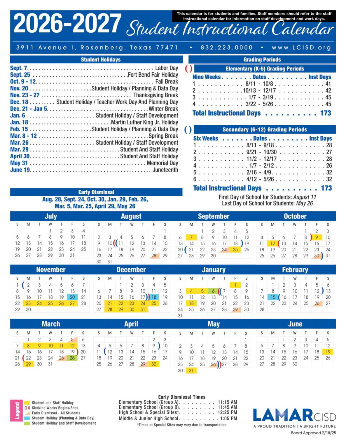 School Calendars - EduCounty